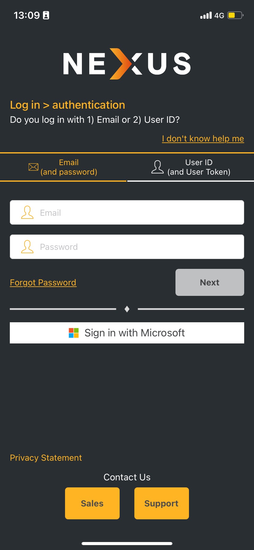 How to set up your App – NEXUS HELP